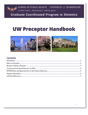 Preceptor Resources | Food Systems, Nutrition, and Health