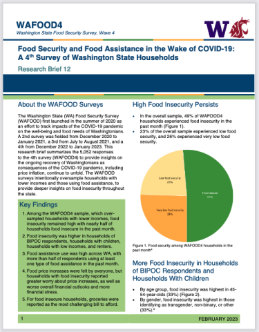 WAFOOD Brief 12 – Food Security and Food Assistance in the Wake of ...